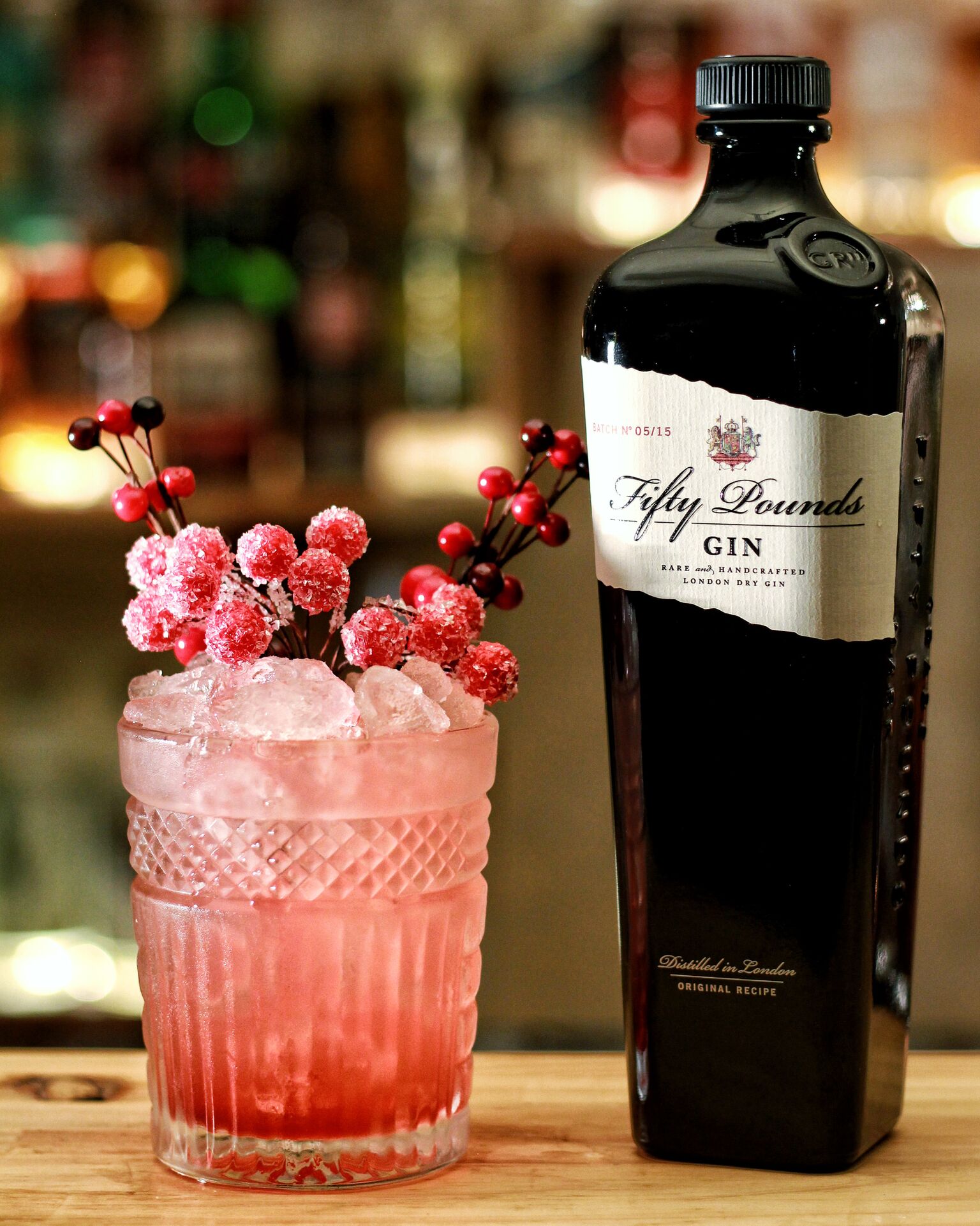 Cranberry Bramble – Fifty Pounds Gin.
